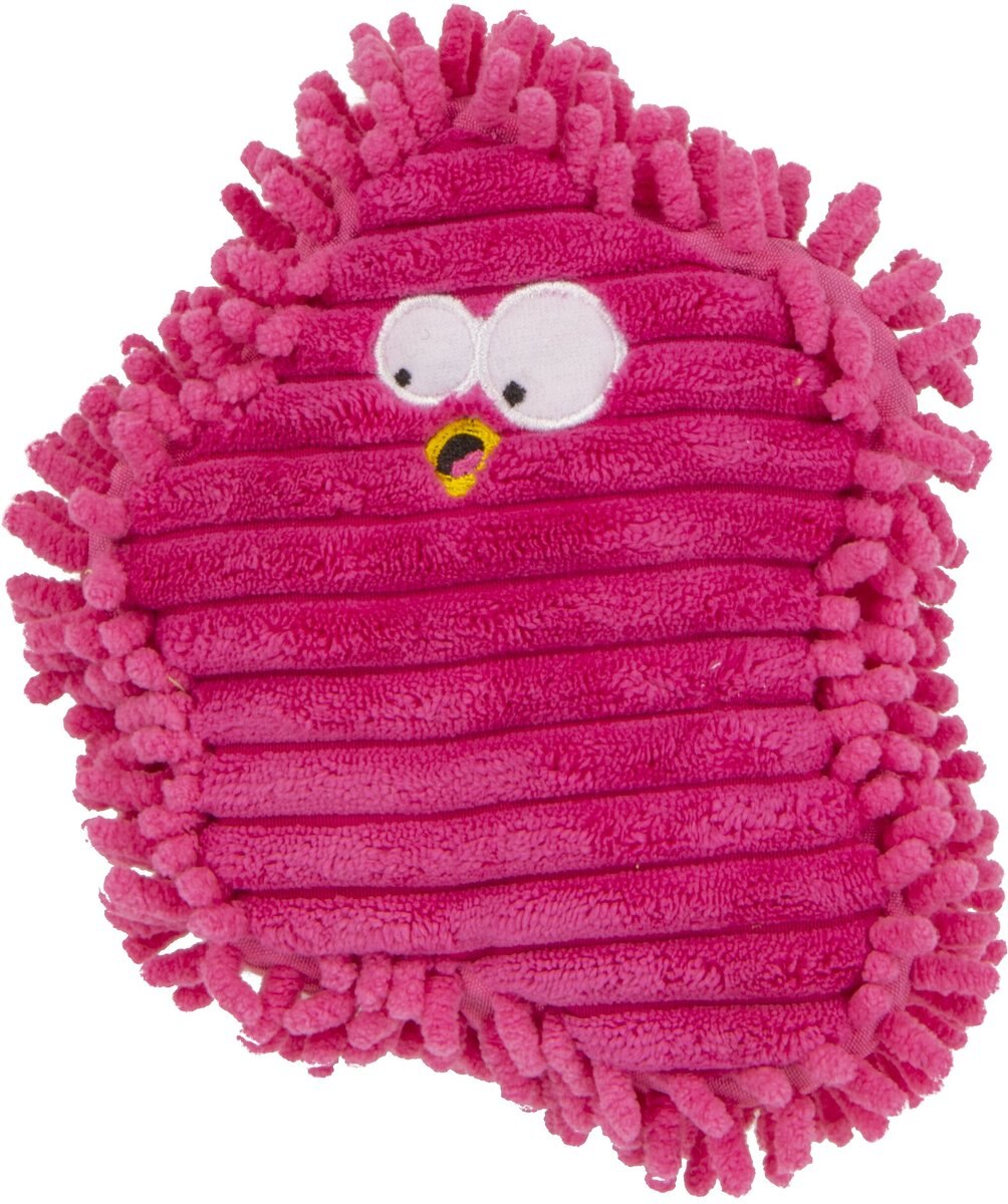 GODOG PlayClean Germs Soft Plush Squeaky Dog Toy, Pink, Small - Chewy.com