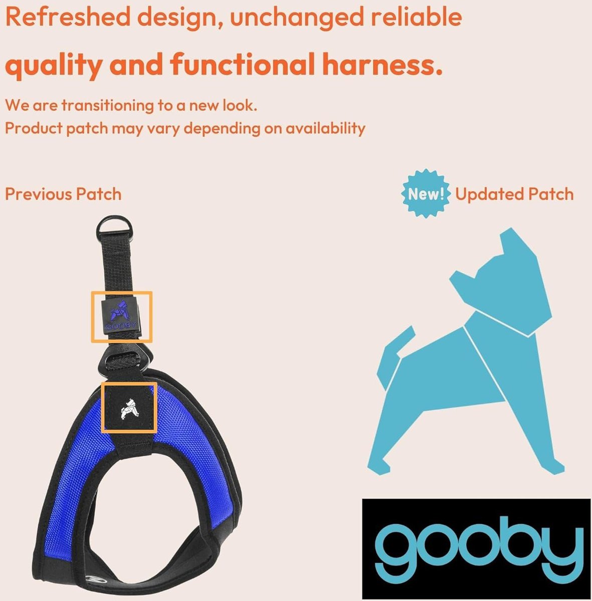 GOOBY Escape Free Easy Fit Dog Harness, Blue, Small: 16 to 19.25-in ...