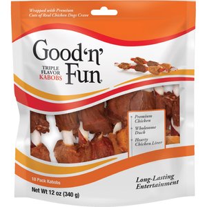 GOOD 'N' FUN Long-Lasting Triple Flavor Mini Ribs Beef, Chicken ...