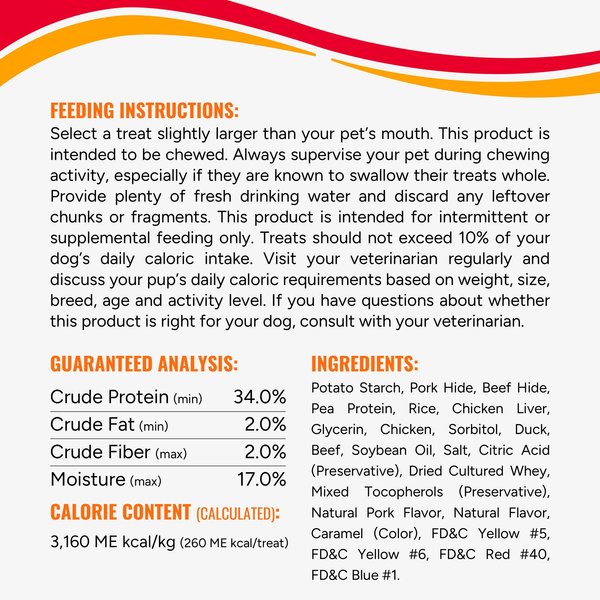 GOOD 'N' FUN Long-Lasting Triple Flavor Colossal Kabob Chicken, Duck ...