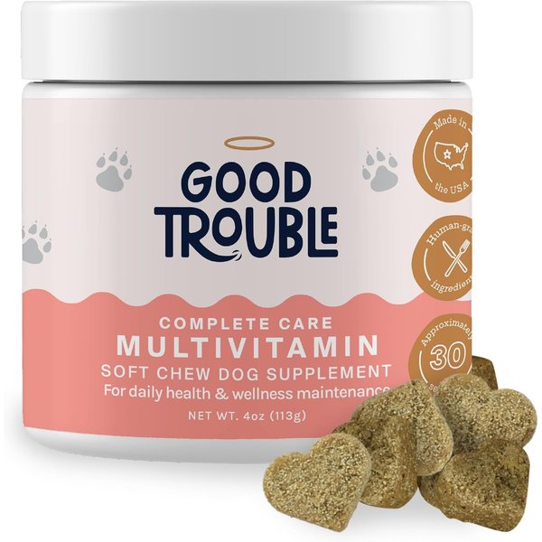 PAWFY Multivitamin Peanut Butter Flavor Supplement for Dogs, 30 count ...