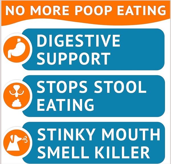 GOODGROWLIES No Poo & Coprophagia Stool Eating Deterrent Probiotics ...
