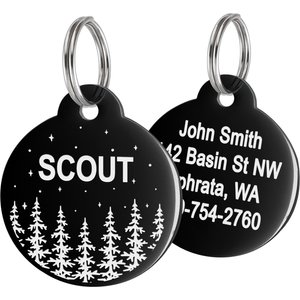 GOTAGS Personalized Stainless Steel with Enamel Paw Design Bone Shaped ...