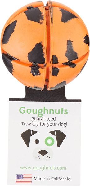 GOUGHNUTS Interactive Ball Dog Toy, Orange - Chewy.com