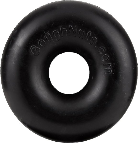 GOUGHNUTS Ring Dog Toy, Black, Original - Chewy.com