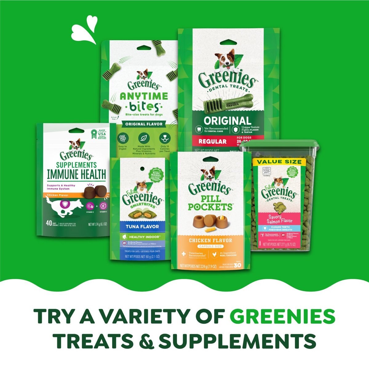 GREENIES Large Natural Original Chicken Flavor Dental Dog Treats, 48 ...