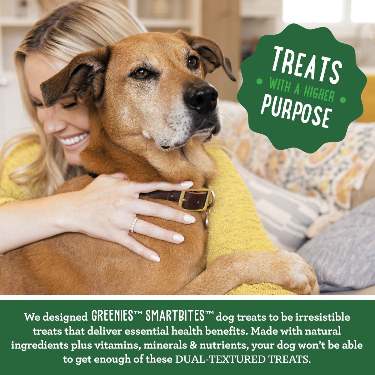 GREENIES Smartbites Immune Support Chicken Flavor Crunchy & Soft Dog ...