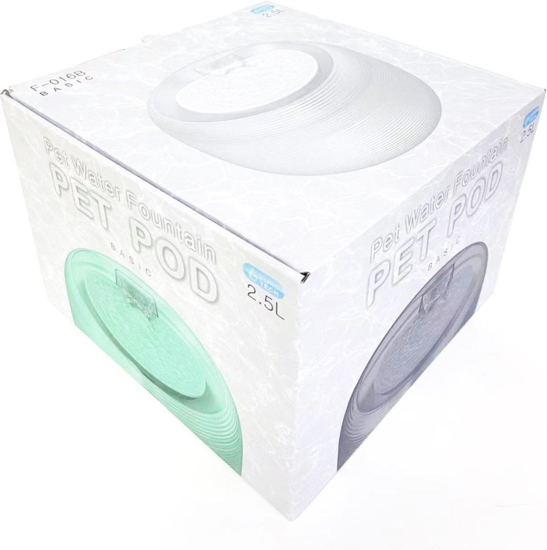 GROOVYPETS 2.5-L Translucent Pet Drinking Water Fountain Waterer for ...