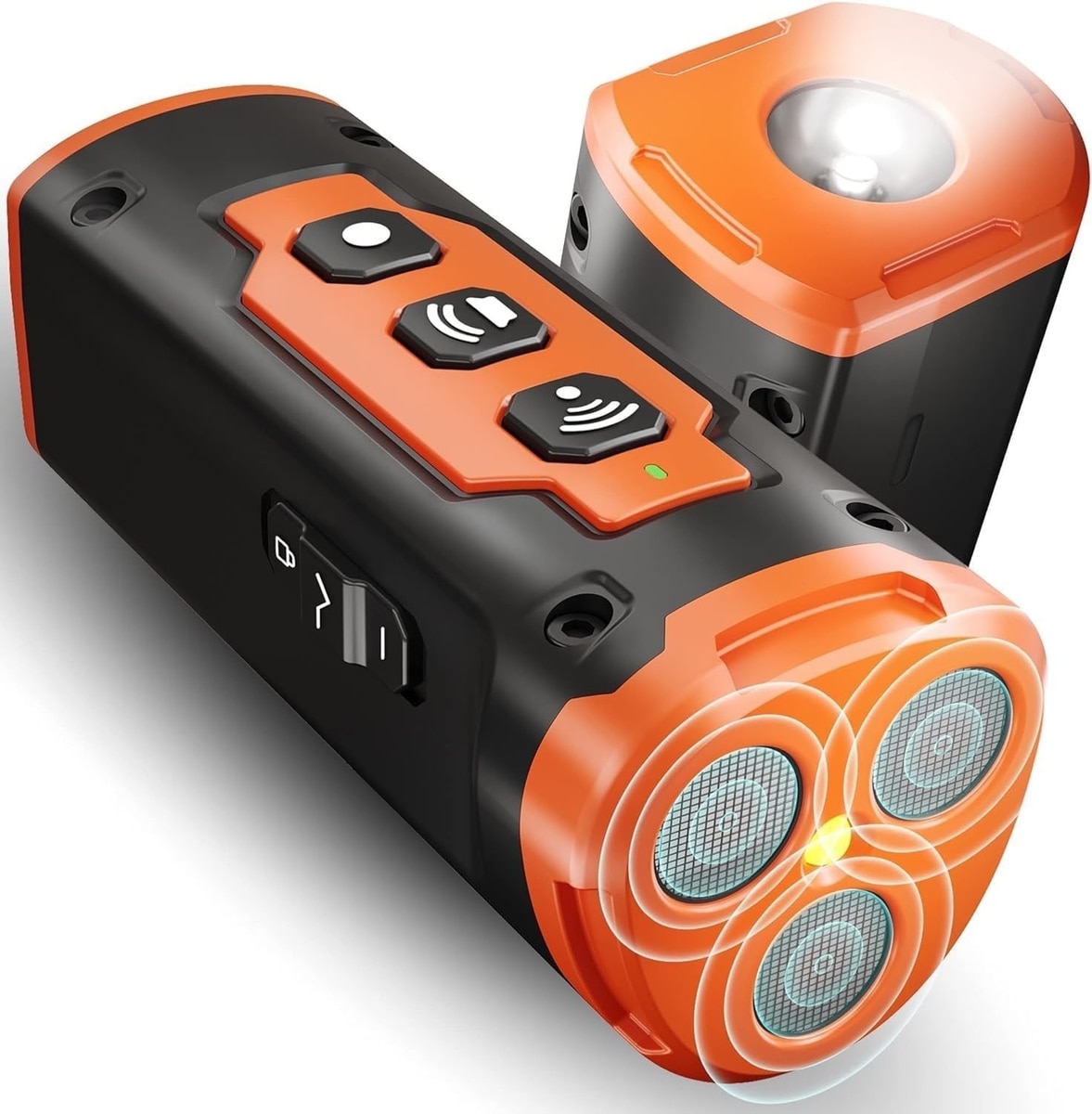GROOVYPETS Ultrasonic Bark Deterrent Dog Training Device, Orange ...