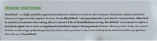 HALLWAY FEEDS HandiMash Horse Feed, 40-lb bag - Chewy.com