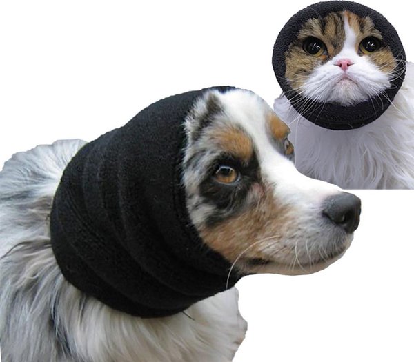 HAPPY HOODIE Calming Cap for Dogs, Small & Large, 2 count, Black ...