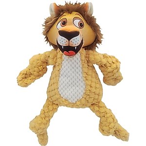 HAPPY TAILS Woolie Lion Dog Toy, Yellow - Chewy.com