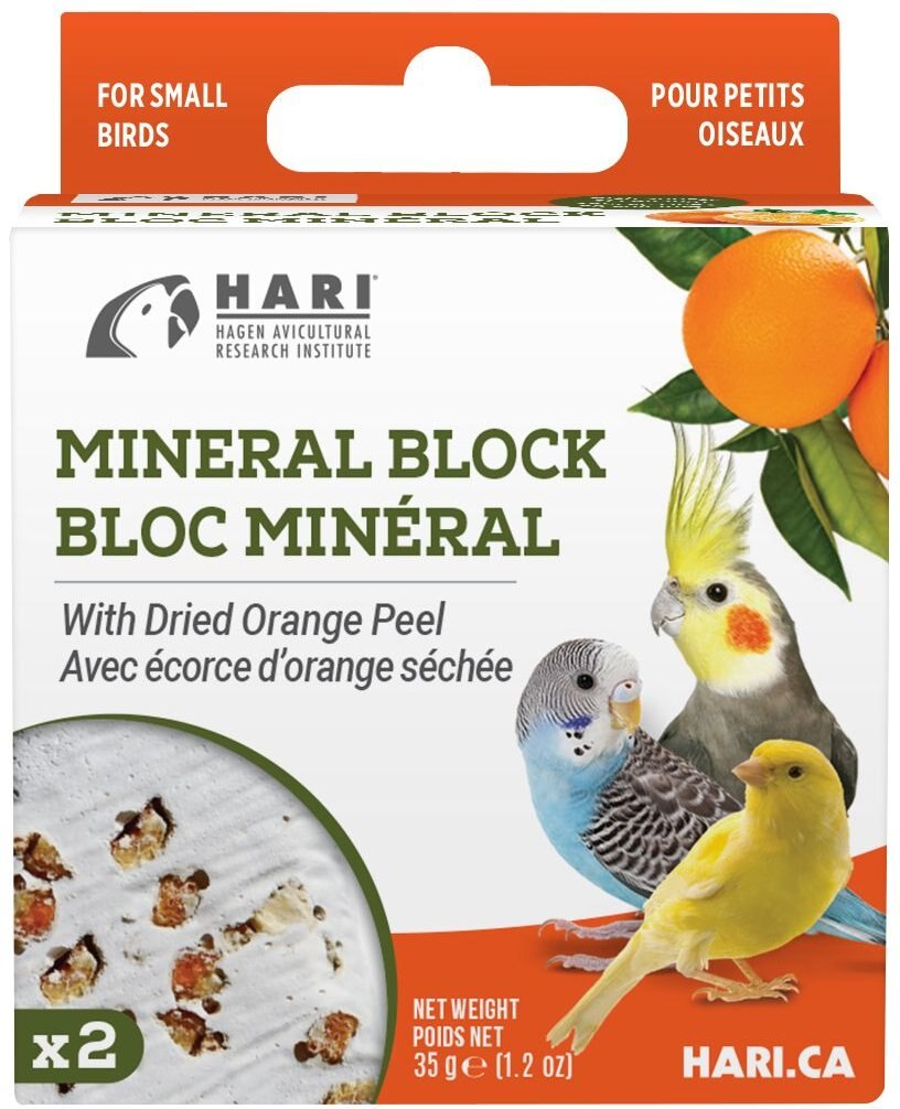 HARI Mineral Block with Orange Peel Bird Beak Conditioner - Chewy.com