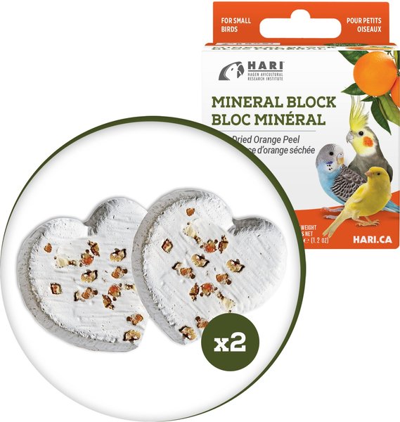 HARI Mineral Block with Orange Peel Bird Beak Conditioner - Chewy.com