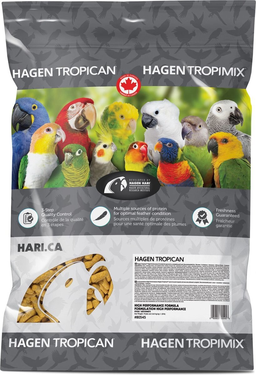 HARI Tropican High Performance Sticks Bird Food, 8-lb bag - Chewy.com