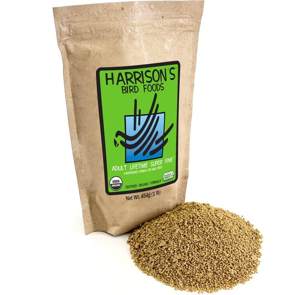 HARRISON'S BIRD FOODS Adult Lifetime Super Fine Organic Pellet Bird ...