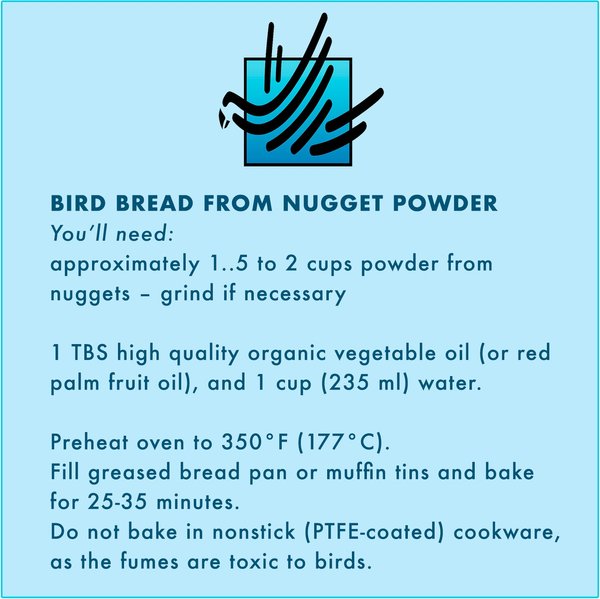 HARRISON'S BIRD FOODS Bird Bread Mix Omega Organic Powder Bird Food, 11 ...