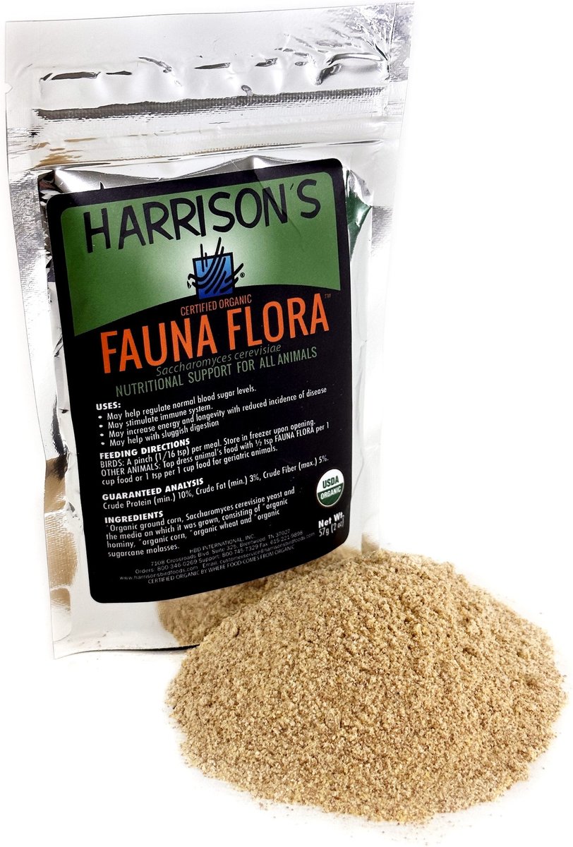 HARRISON'S BIRD FOODS Fauna Flora Organic Bird Vitamins, 2-oz bag ...