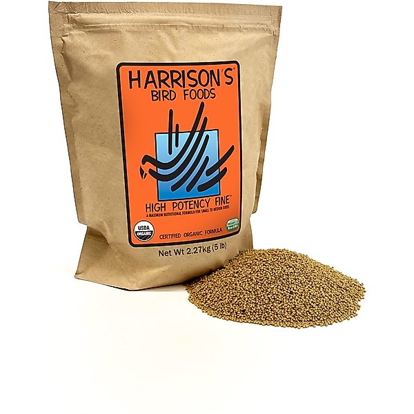 HARRISON'S BIRD FOODS Adult Lifetime Coarse Organic Pellet Bird Food, 5 ...