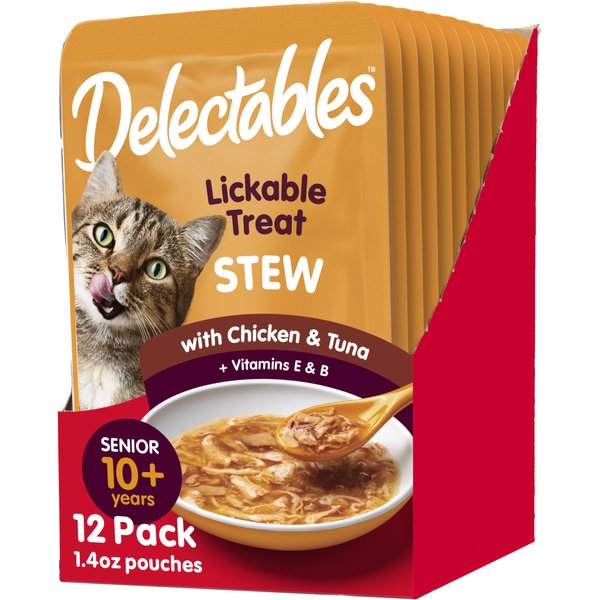 HARTZ Delectables Stew Variety Pack Lickable Cat Treats, 1.4-oz pouch ...