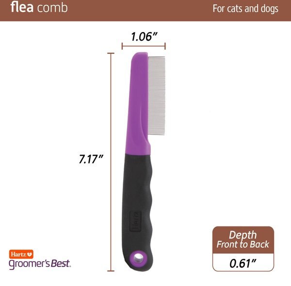 Discontinued - HARTZ Groomer's Best Flea Comb for Dogs & Cats - Chewy.com