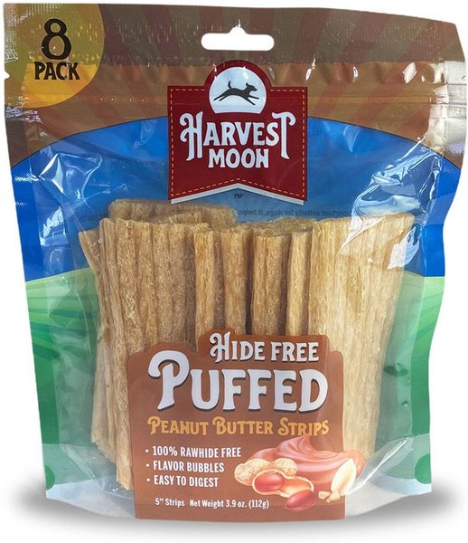 HARVEST MOON Hide Free Peanut Butter Dog Hard Chew Treat, 8 count ...