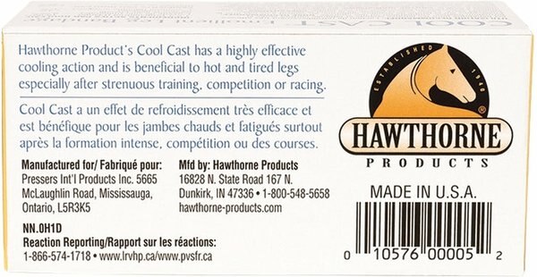 HAWTHORNE PRODUCTS Horse First Aid Cool Cast Emollient Leg Bandage, 1 ...