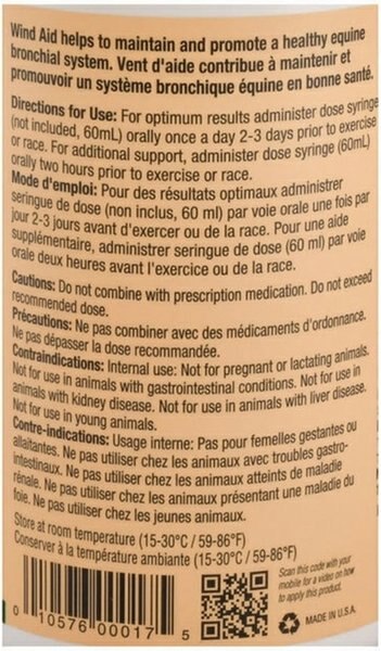 HAWTHORNE PRODUCTS Wind Aid Equine Breathing Aid, 32-fl oz bottle - Chewy.com