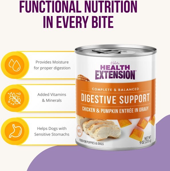 HEALTH EXTENSION Digestive Support Chicken & Pumpkin Entrée in Gravy ...