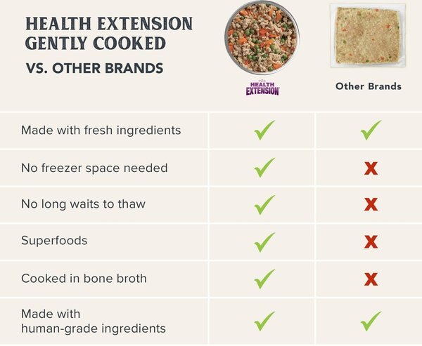 HEALTH EXTENSION Gently Cooked Duck & Kale Recipe Wet Dog Food, 9-oz ...