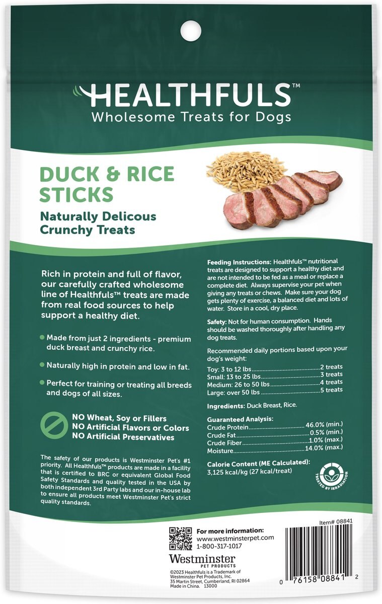 Out of Stock - HEALTHFULS Duck & Rice Sticks Jerky Dog Treats, 4-oz bag ...