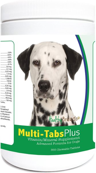 HEALTHY BREEDS Multi-Tabs Plus Chewable Tablets Dog Supplement, 365 ...