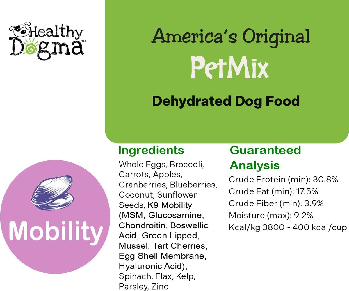 HEALTHY DOGMA PetMix Mobility Supplemental Dog Food, 10-lb bag - Chewy.com