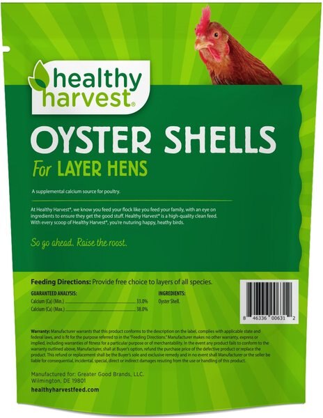 HEALTHY HARVEST Oyster Shell Calcium Poultry Supplement, 5-lb bag ...