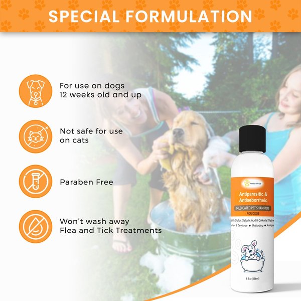 HEALTHY PAW LIFE Sulfur Salicylic Acid Oatmeal Antiparasitic ...