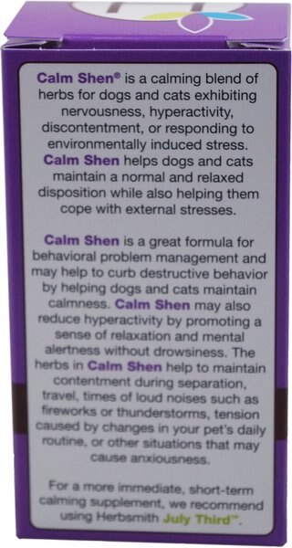 HERBSMITH Herbal Blends Calm Shen Tablets Dog & Cat Supplement, 90 ...