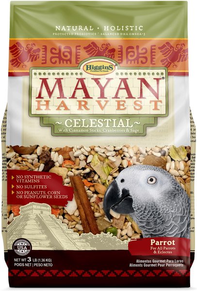 HIGGINS Mayan Harvest Celestial Parrot Food, 3-lb bag - Chewy.com