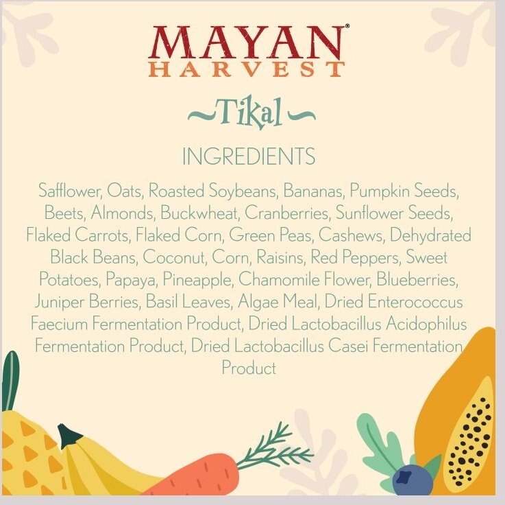 HIGGINS Mayan Harvest Tikal Parrot Food, 3-lb bag - Chewy.com