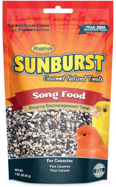 HIGGINS Sunburst Gourmet Song Food Bird Treats, 3-oz bag - Chewy.com