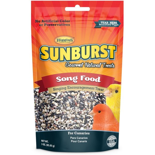 HIGGINS Sunburst Gourmet Song Food Bird Treats, 3-oz bag - Chewy.com