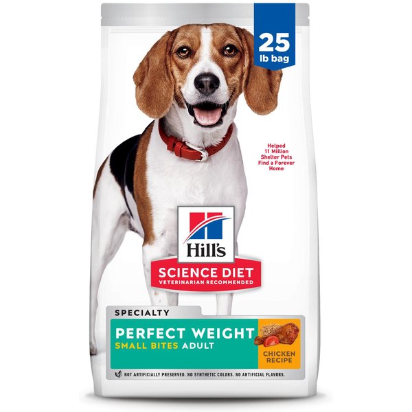 HILL'S SCIENCE DIET Adult Perfect Weight Management Small Bites Chicken ...