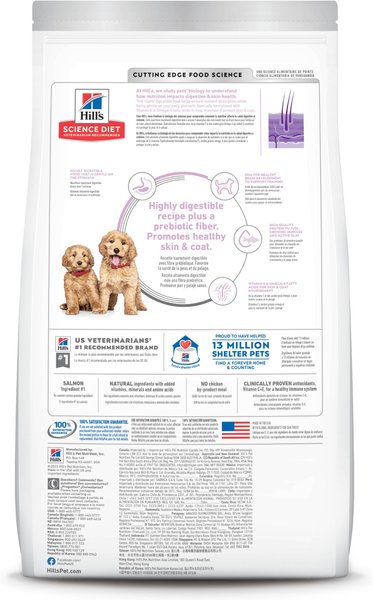 HILL'S SCIENCE DIET Puppy Sensitive Stomach & Sensitive Skin Salmon ...