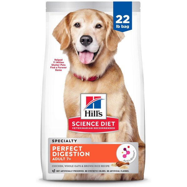 HILL'S SCIENCE DIET Adult 7+ Senior Vitality Chicken Recipe Dry Dog ...