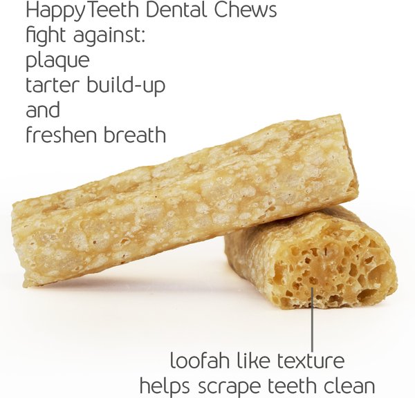 HIMALAYAN PET SUPPLY Happy Teeth Large Bacon Flavor Dental Dog Treat, 2 ...