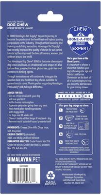 HIMALAYAN PET SUPPLY Himalayan Cheese Bone Dog Treat, Medium, 2 count ...