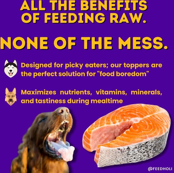 HOLI Topper Variety Pack Beef Liver, Wild Caught Salmon, Chicken Breast ...