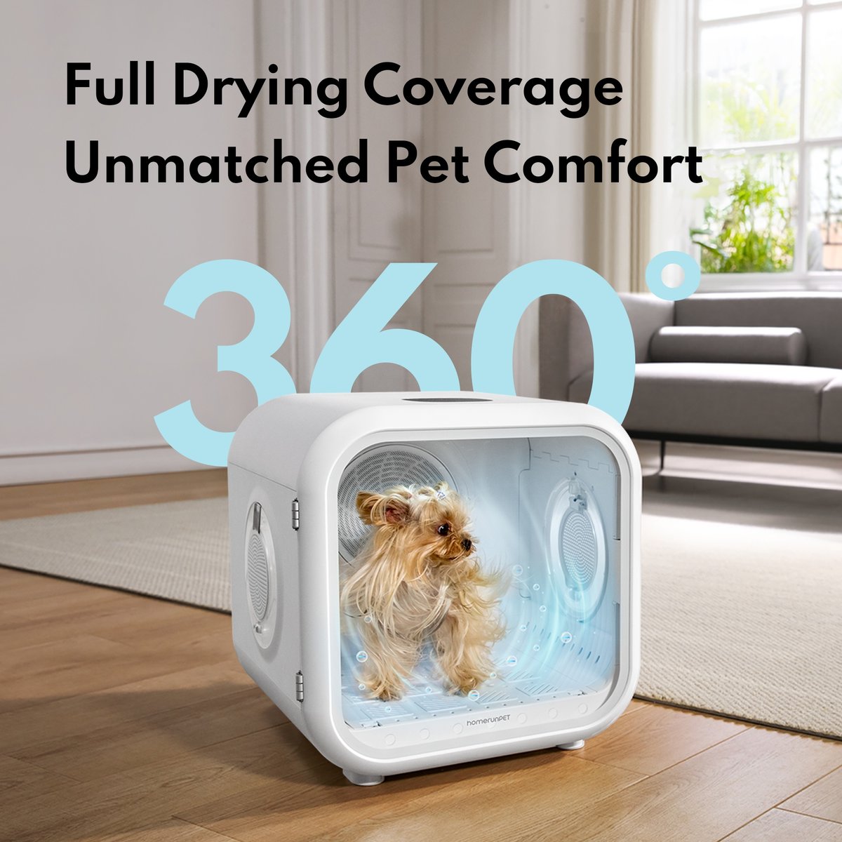 HOMERUNPET Drybo Plus Dog, Cat & Small Pet Dryer Box, White - Chewy.com