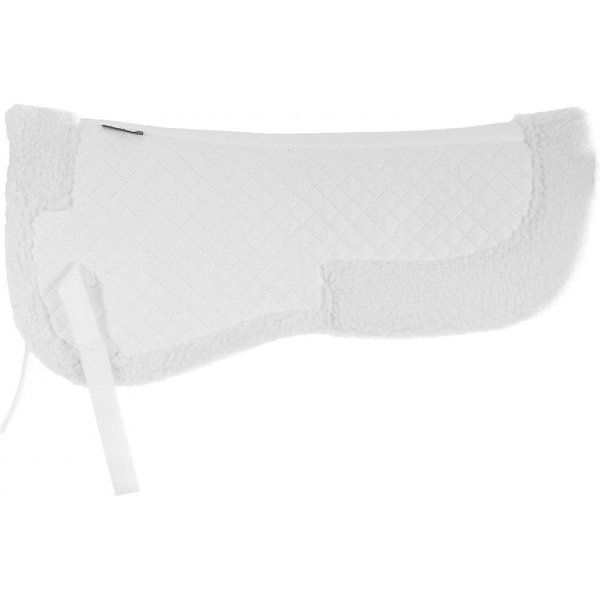 HORZE Fur Half Saddle Pad, White, Pony - Chewy.com