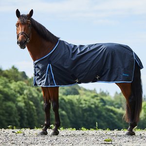 HORSEWARE IRELAND Mio Horse Turnout Sheet, Black/Turq & Black, 75 ...