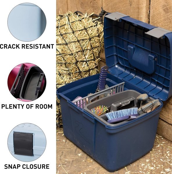 Out of Stock - HORZE Smart Horse Grooming Box, Baby Light Blue - Chewy.com